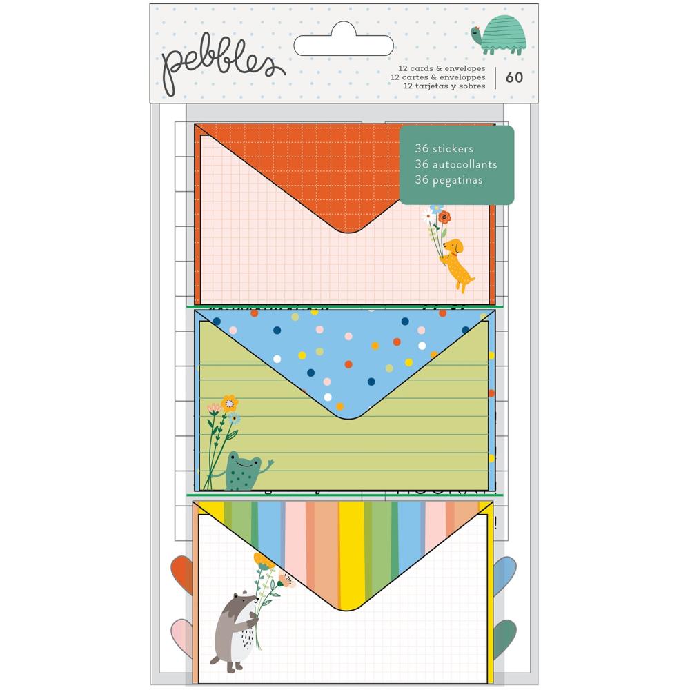 Card Kit: Pebbles-Kid At Heart Mini Stationery Kit – Purple Pinky Promises