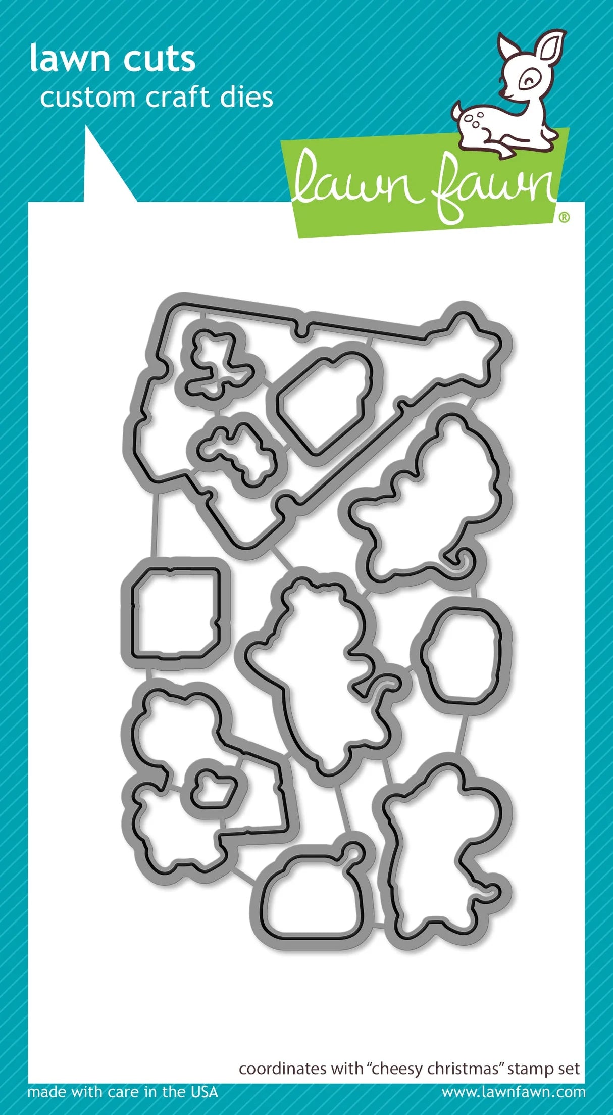 Dies: Lawn Fawn-Cheesy Christmas – Purple Pinky Promises