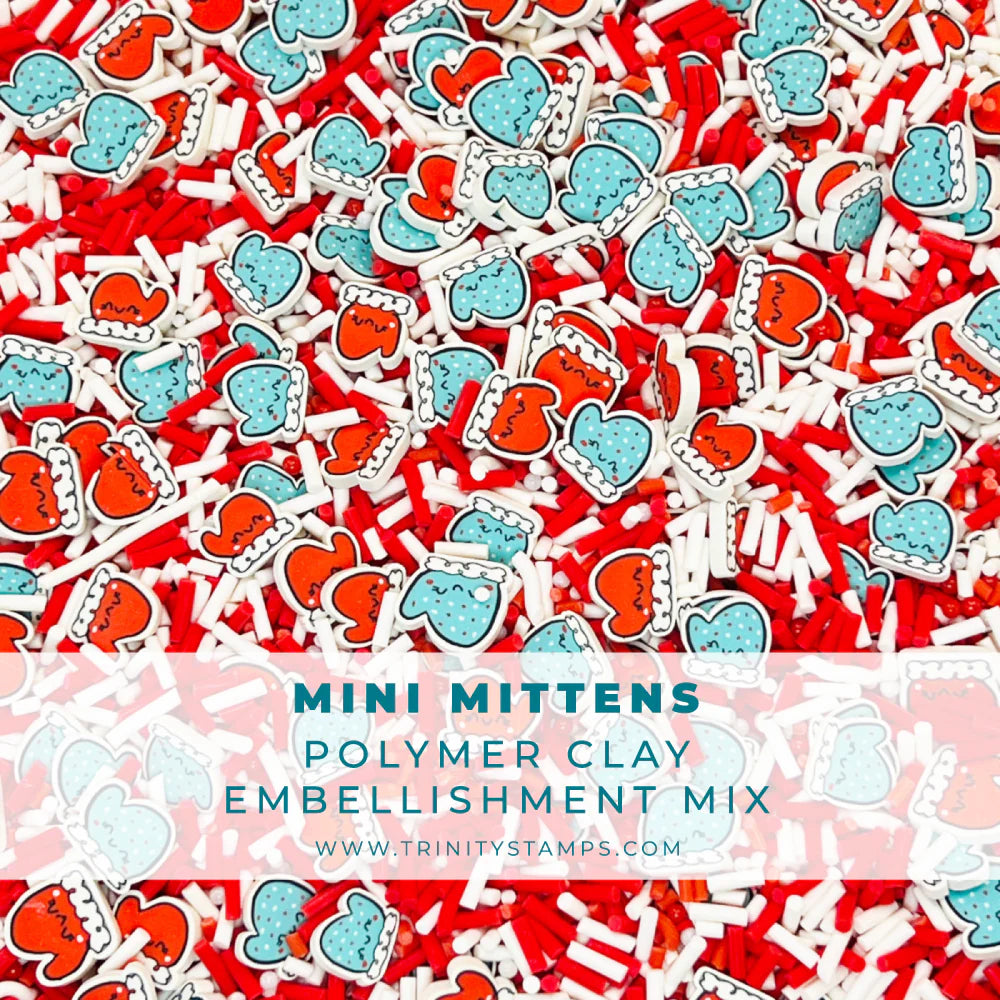 Embellishments: Trinity Stamps-Mini Mittens Sprinkles Clay Embellishme ...