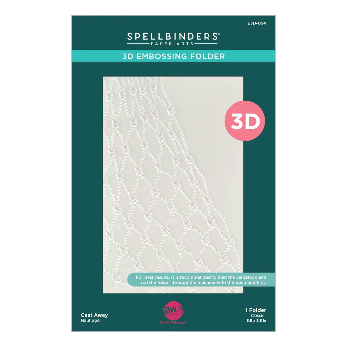 Embossing Folders: Spellbinders-CAST AWAY 3D EMBOSSING FOLDER BY DAWN ...