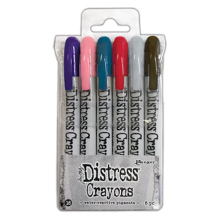 Coloring Tools: Tim Holtz Distress® Crayons Set 16 – Purple Pinky Promises