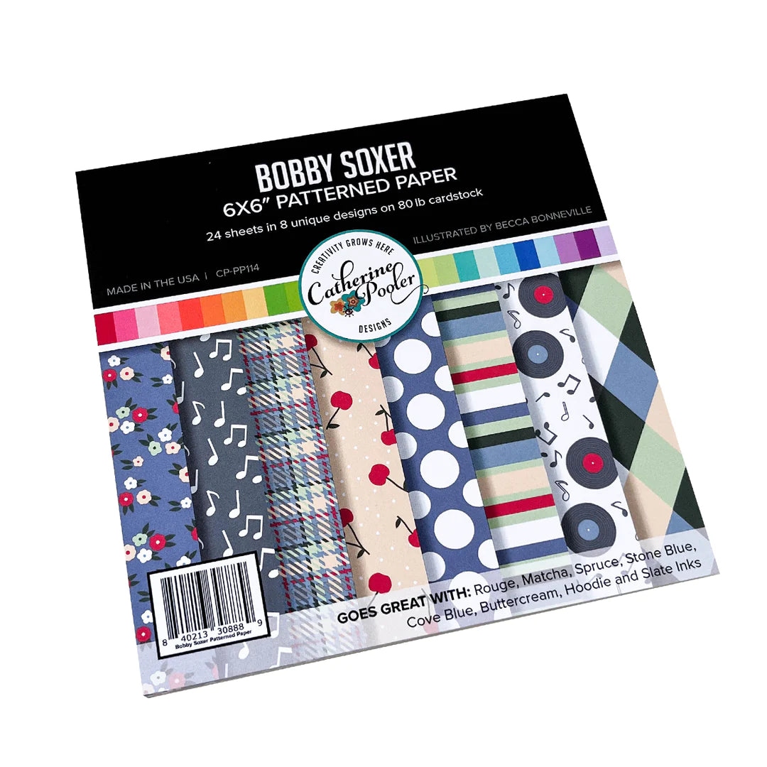6x6 Paper: Catherine Pooler Designs-Bobby Soxer Patterned Paper ...