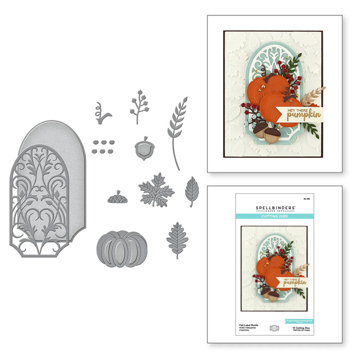 Dies: Spellbinders-FALL LABEL MOTIFS ETCHED DIES – Purple Pinky Promises