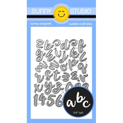 Dies: Sunny Studio-HAYLEY LOWERCASE ALPHABET DIES – Purple Pinky Promises